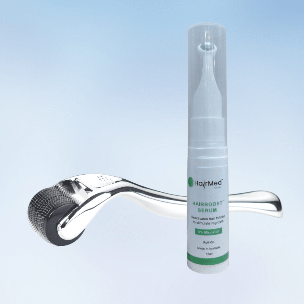 HairBoost™ Serum Roll On + .3mm Dermaroller - SkinMed